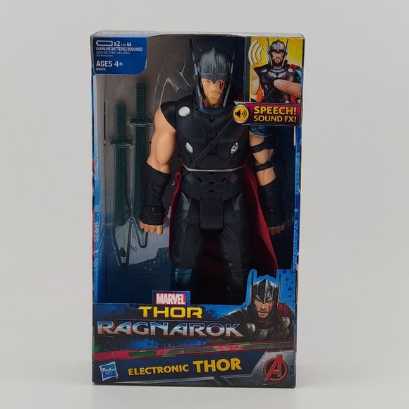Hasbro | Toys | Marvel Thor Ragnarok Electronic Thor 2inch Action ...